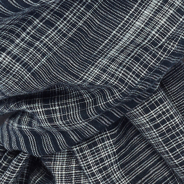 Ikat Check – Graphic – Indigo Handloom